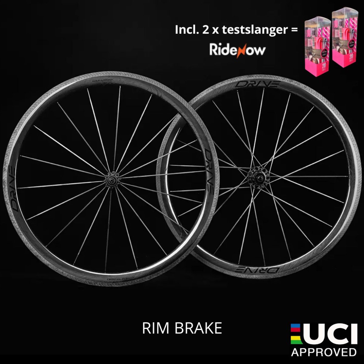 DRIVE 40V (BLACK DECAL_RIM BRAKE) - ELITEWHEELS - Cyclehub.dk